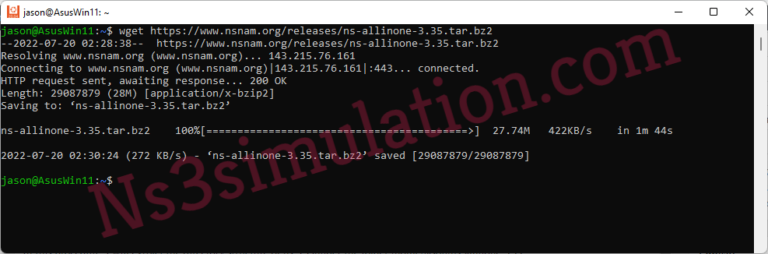 Execution of Ns3 in WSL | Install Ns3 on WSL