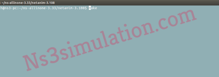 Process of Installing NetAnim in Ns3