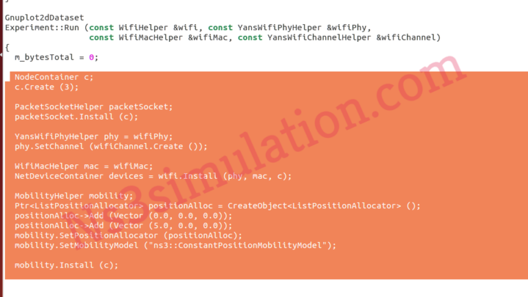 Process of Creating 3 Nodes in Network Simulator 3