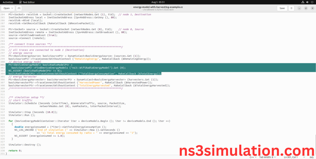 Importing Device-energy-model.h - Ns3 Projects