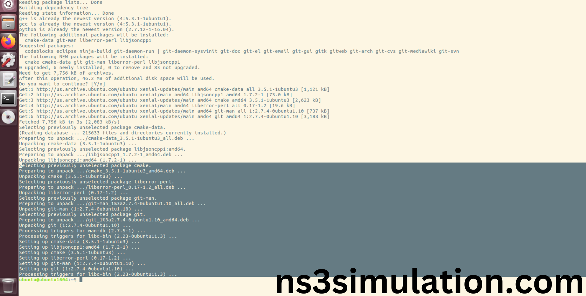 Install Essential Tools - Ns3 Projects