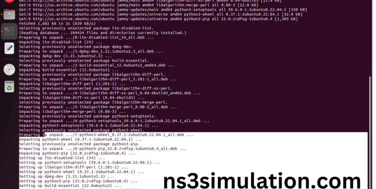 How to install NS 3.42 Ubuntu 22.04