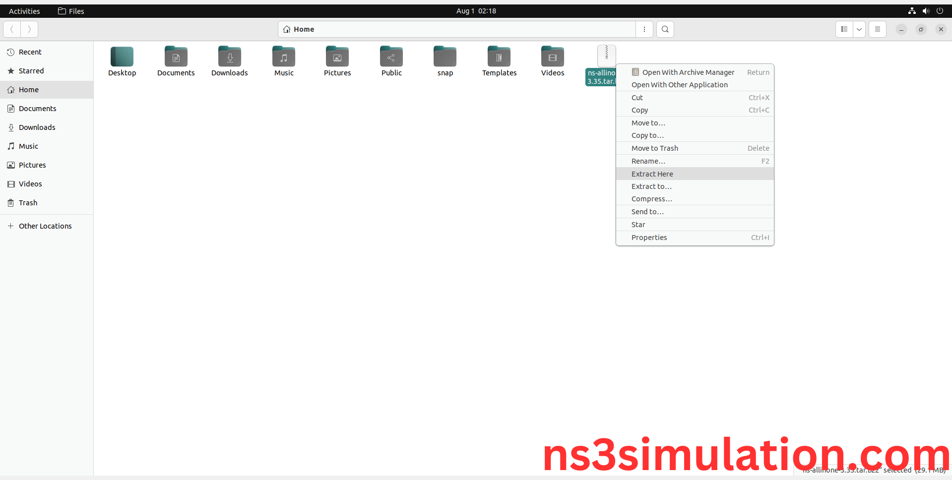 How to run NETANIM & PYVIZ packages in NS3