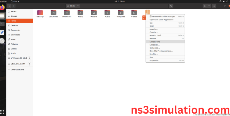 How to install NS 3.32 in UBUNTU