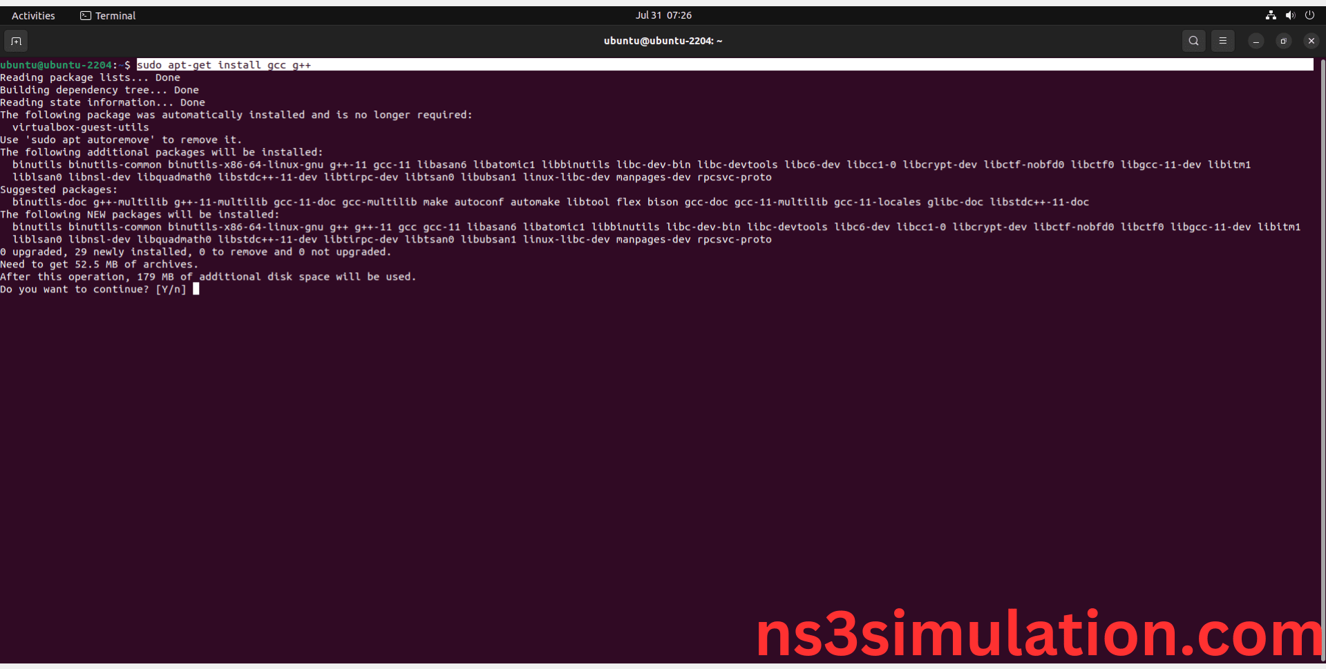 How to run NS3 BAKE packages in NS3