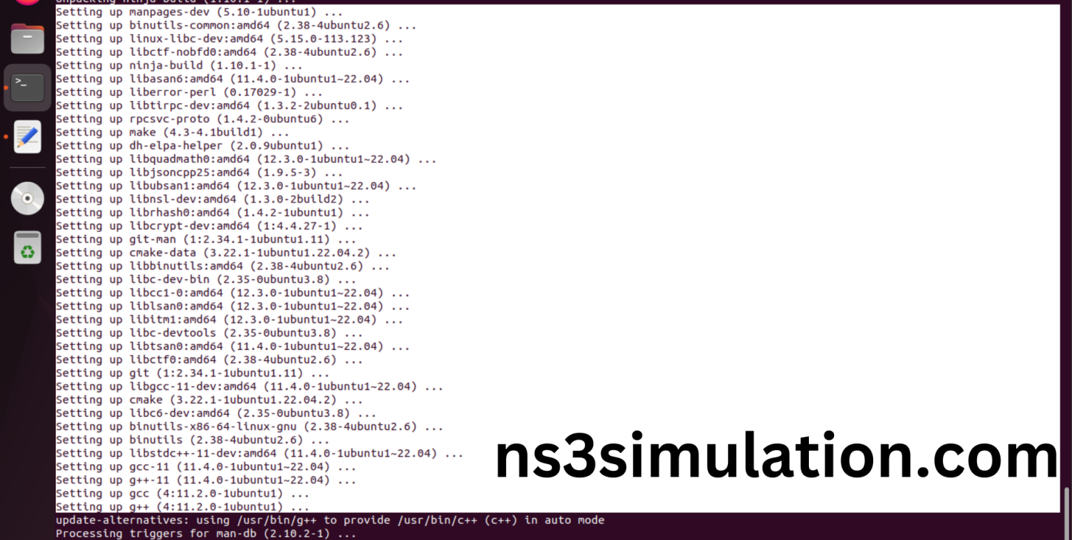 How to install NS 3.42 Ubuntu 22.04