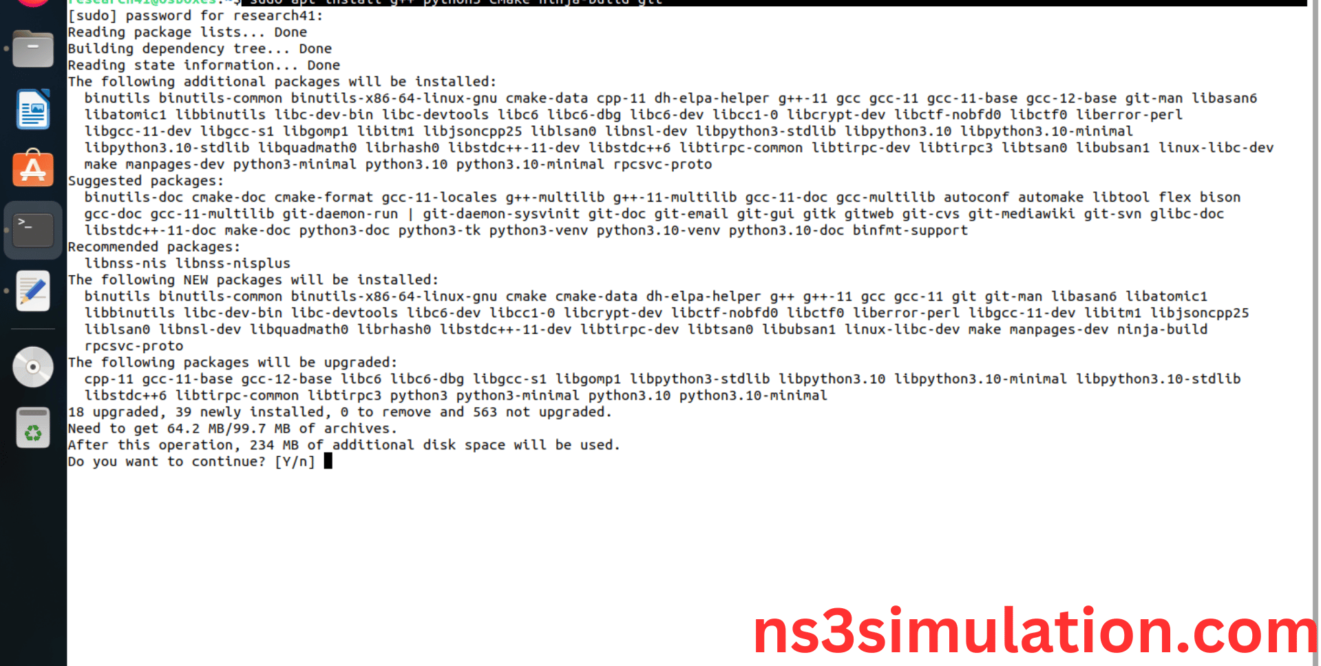 How to Install NS 3.40 in UBUNTU
