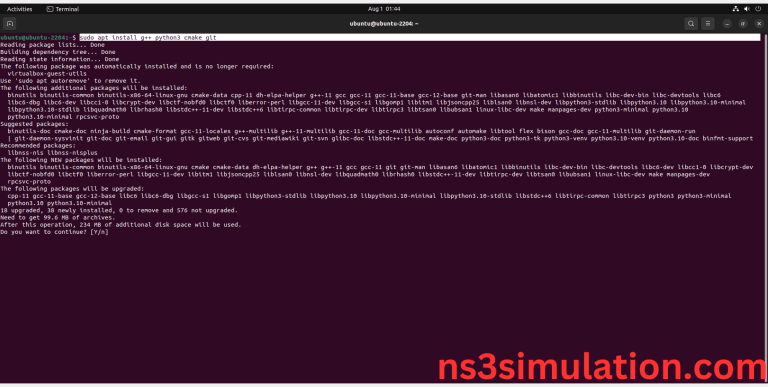 How To Run Netanim And Pyviz Packages In Ns3