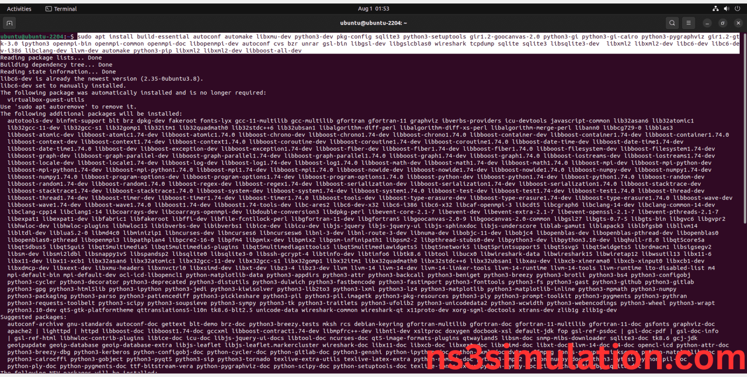 How to run NETANIM & PYVIZ packages in NS3
