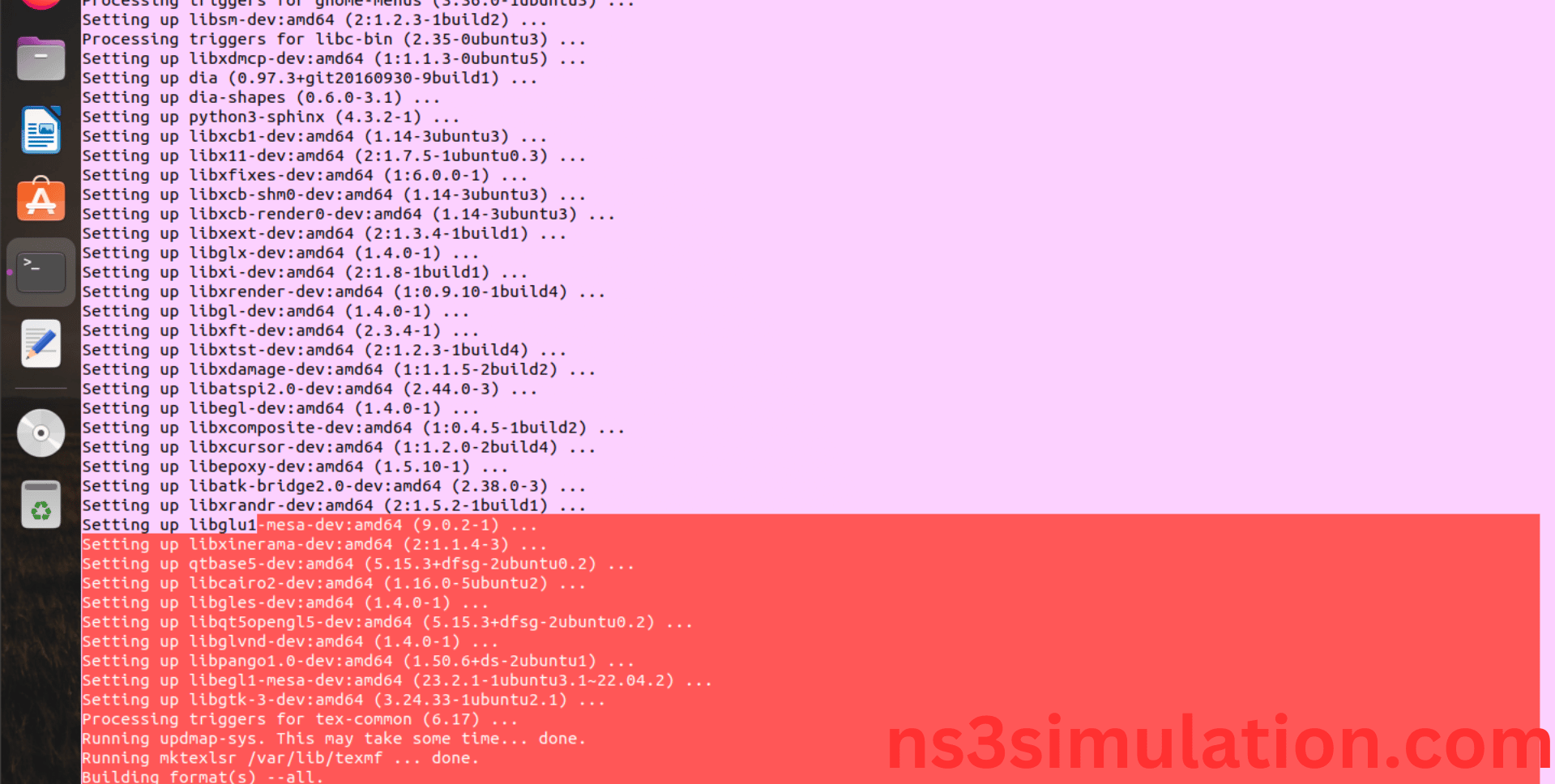 Install Required Libraries and Development Tools - Ns3 Projects
