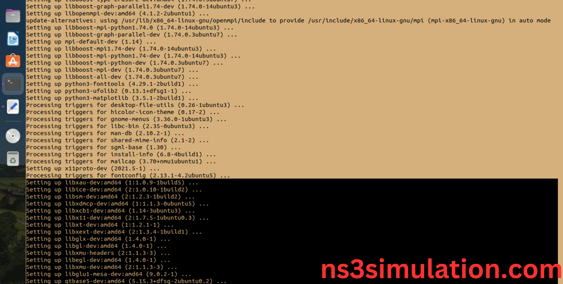 How to install NS 3.35 in UBUNTU