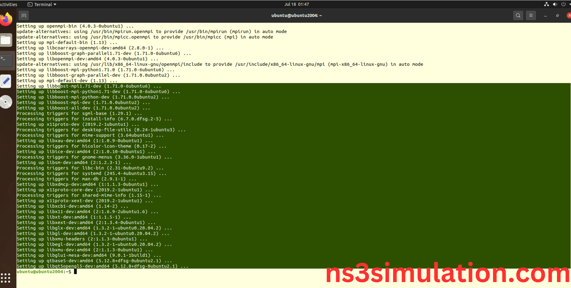 Install Required Libraries and Development Tools - Ns3 Projects