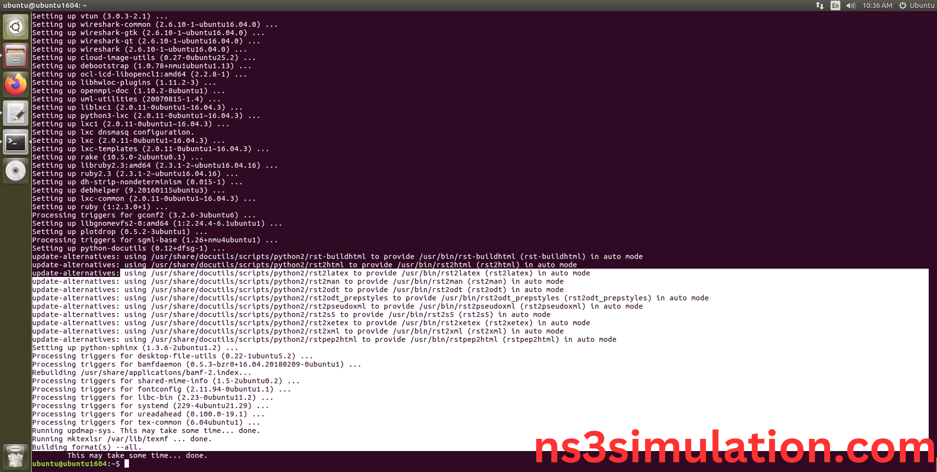 Install Required Libraries and Development Tools - Ns3 Projects