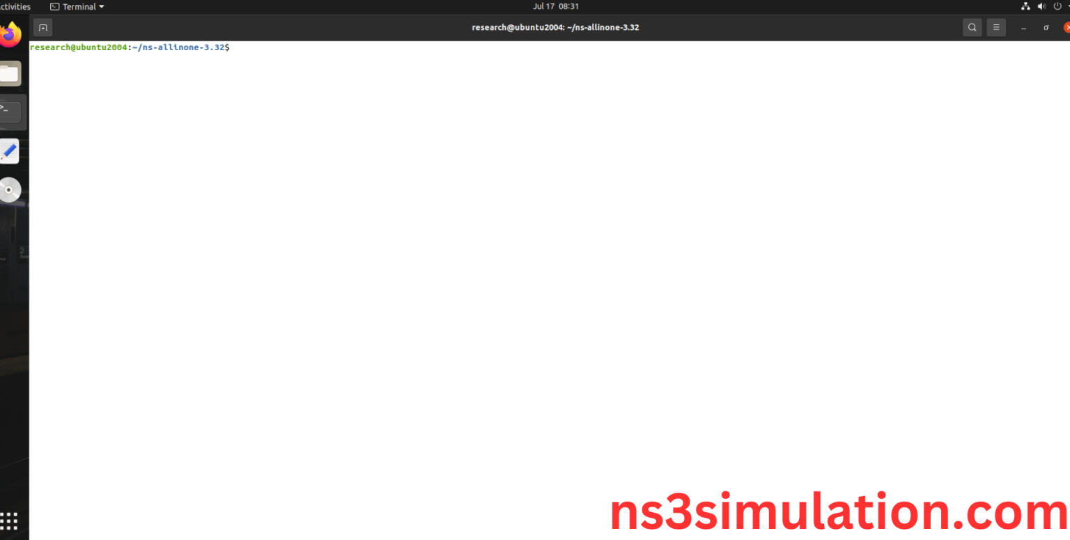 How to install NS 3.32 in UBUNTU