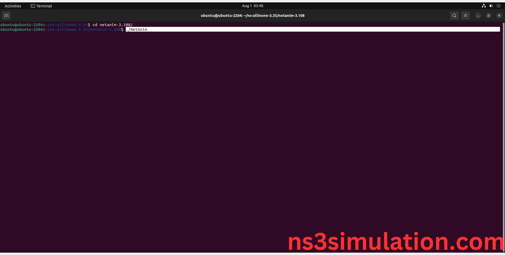NetAnim - Ns3 Projects