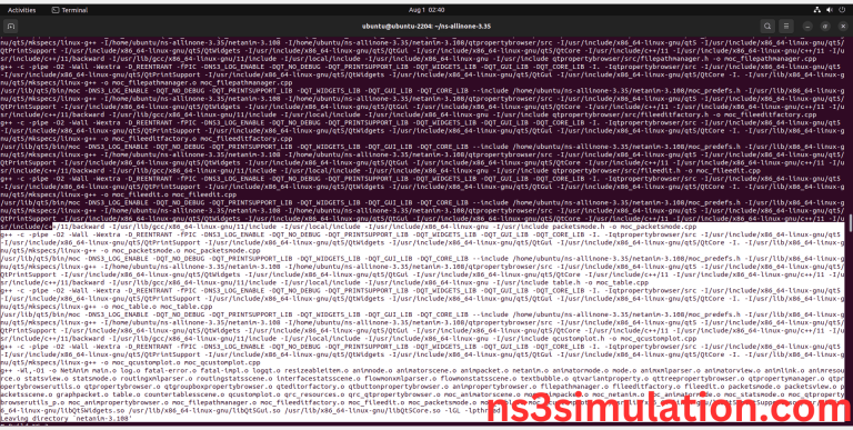How to run NETANIM & PYVIZ packages in NS3